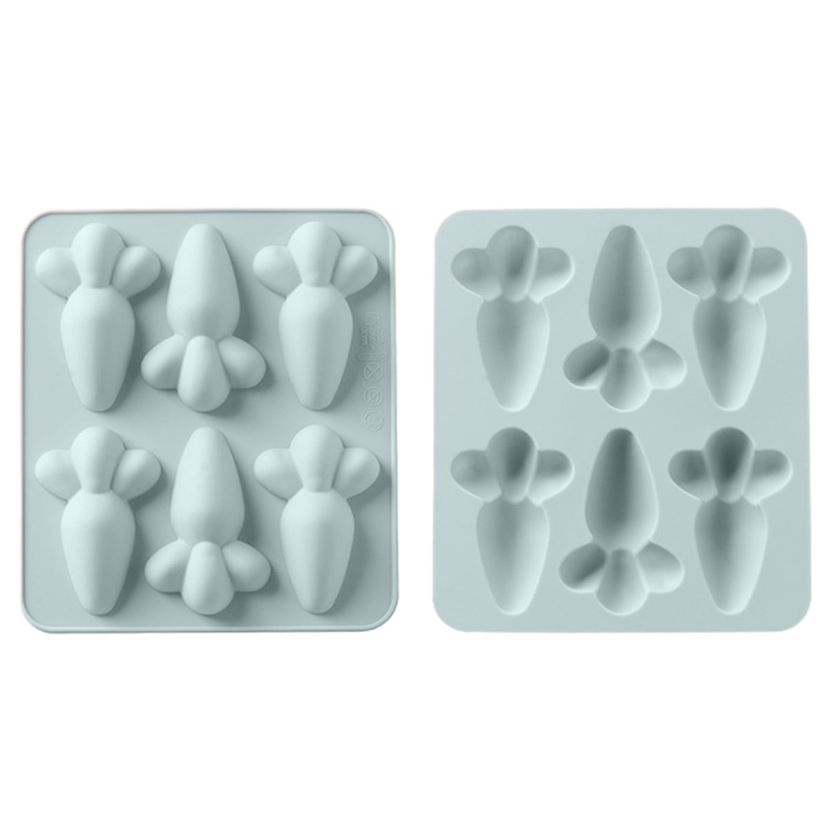 2-piece chocolate molds, food-grade non-stick silicone baking, butter ...
