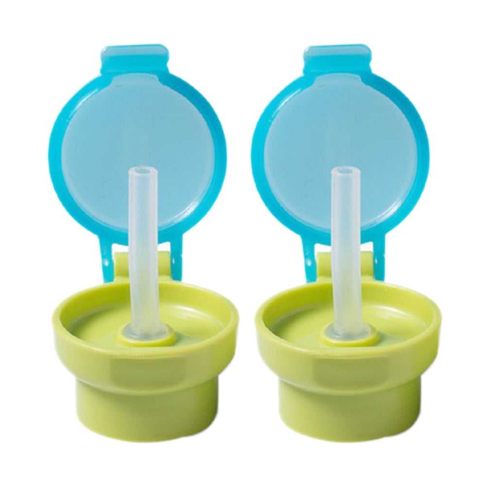 2-piece portable children's beverage bottle conversion cap anti ...