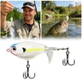 2-piece propeller-style lure with a rotating propeller blade at the ...