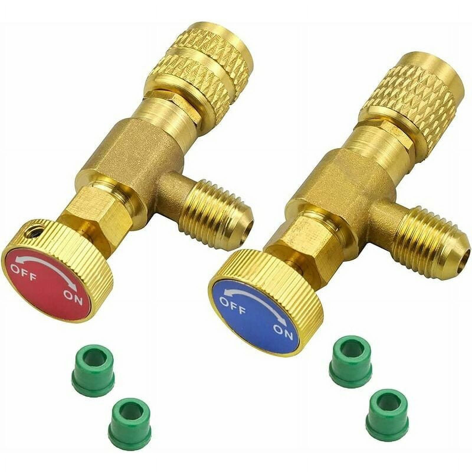 2-piece refrigerant control valve, safety valve R410A R22, refrigerant ...