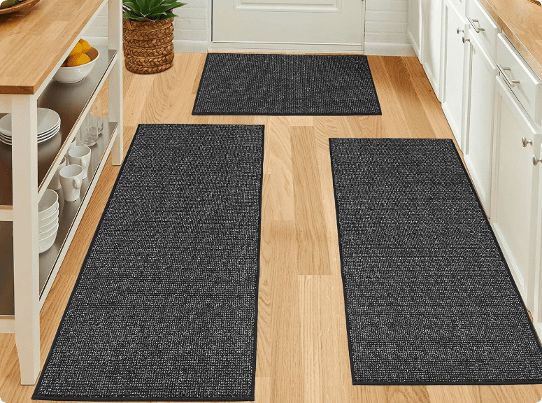 2-piece set of kitchen carpet and mat, non slip kitchen floor mat ...
