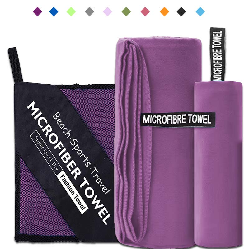 2-piece set of quick drying towels,beach towel,ultra-fine fiber sports ...