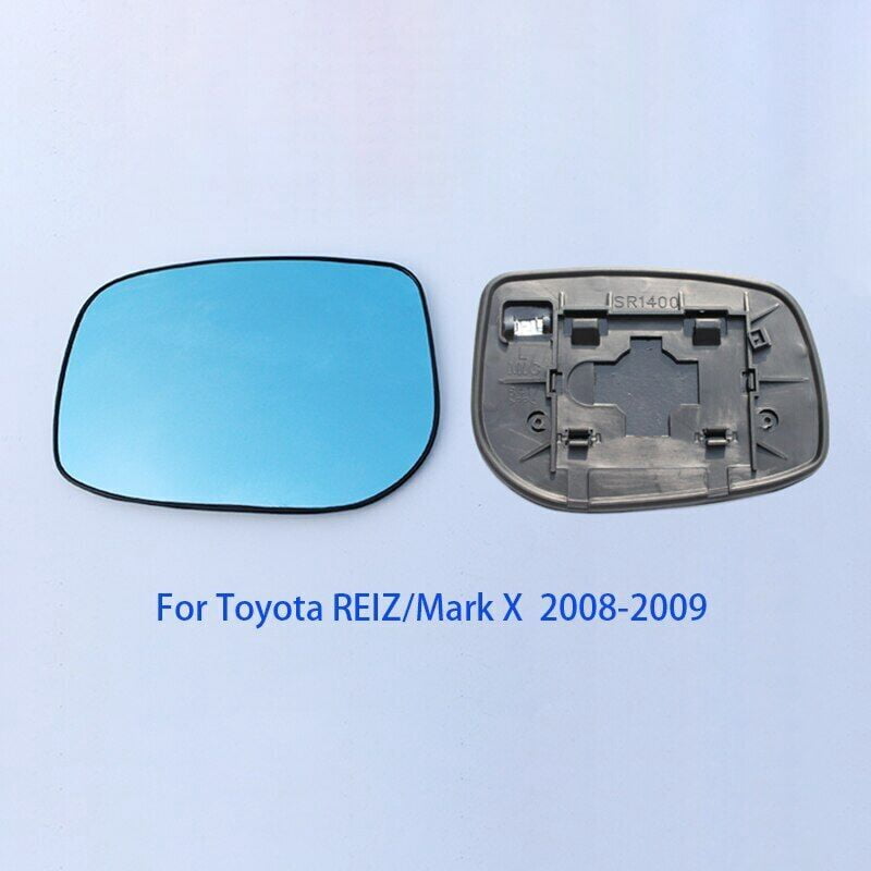 2-piece set of side mirrors with blue glass lenses for anti glare ...