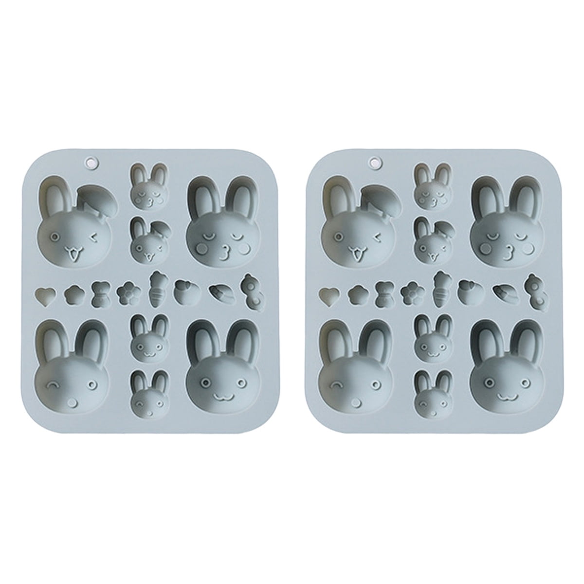 2-piece silicone mold, butter mold with different shapes, chocolate ...