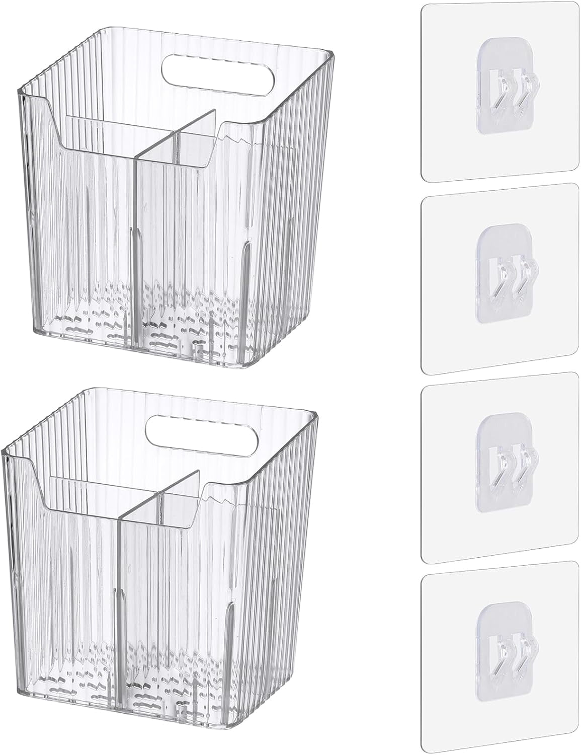 2-piece storage organizer wall-mounted shower rack, stackable ...