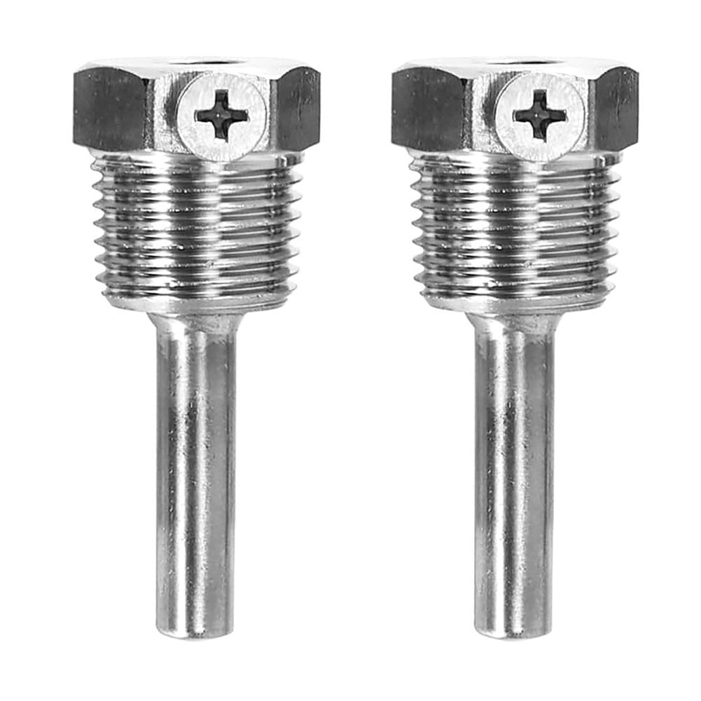 2 pieces 304 stainless steel immersion sleeve with locking screw, G1/2 ...