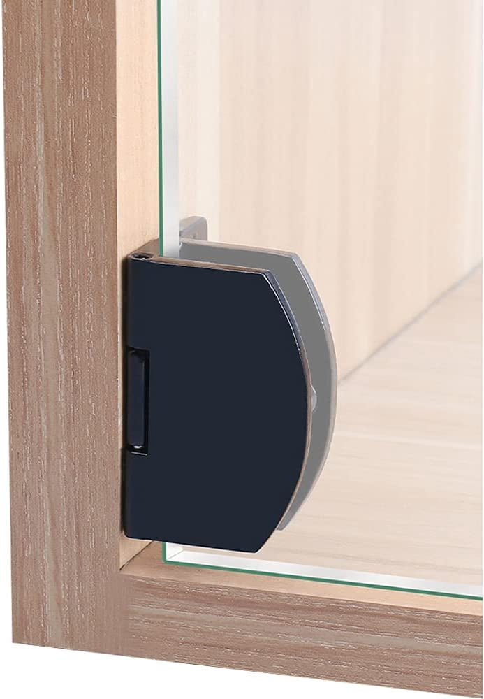 [2 pieces] Cabinet glass door hinge bathroom clamp frameless glass door ...