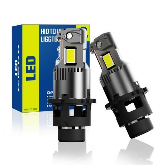 2 pieces D2S D2R LED Headlight Kit 6000K Car Light Lamp Bulb Head Lamp ...