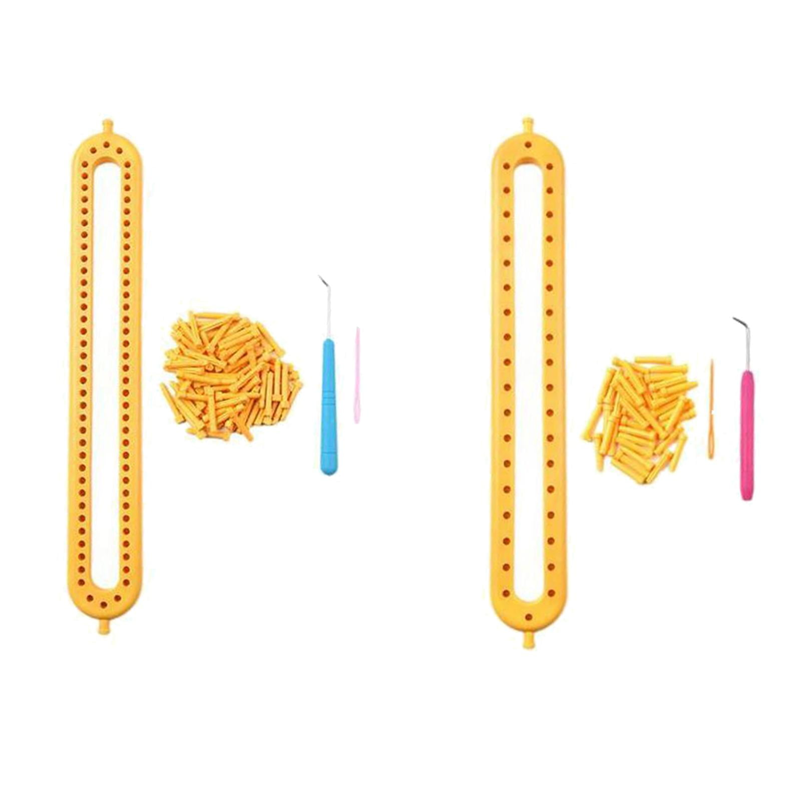 2 pieces Knitting Loom Set DIY Machine Crafts Tool Crochet Adjustable ...