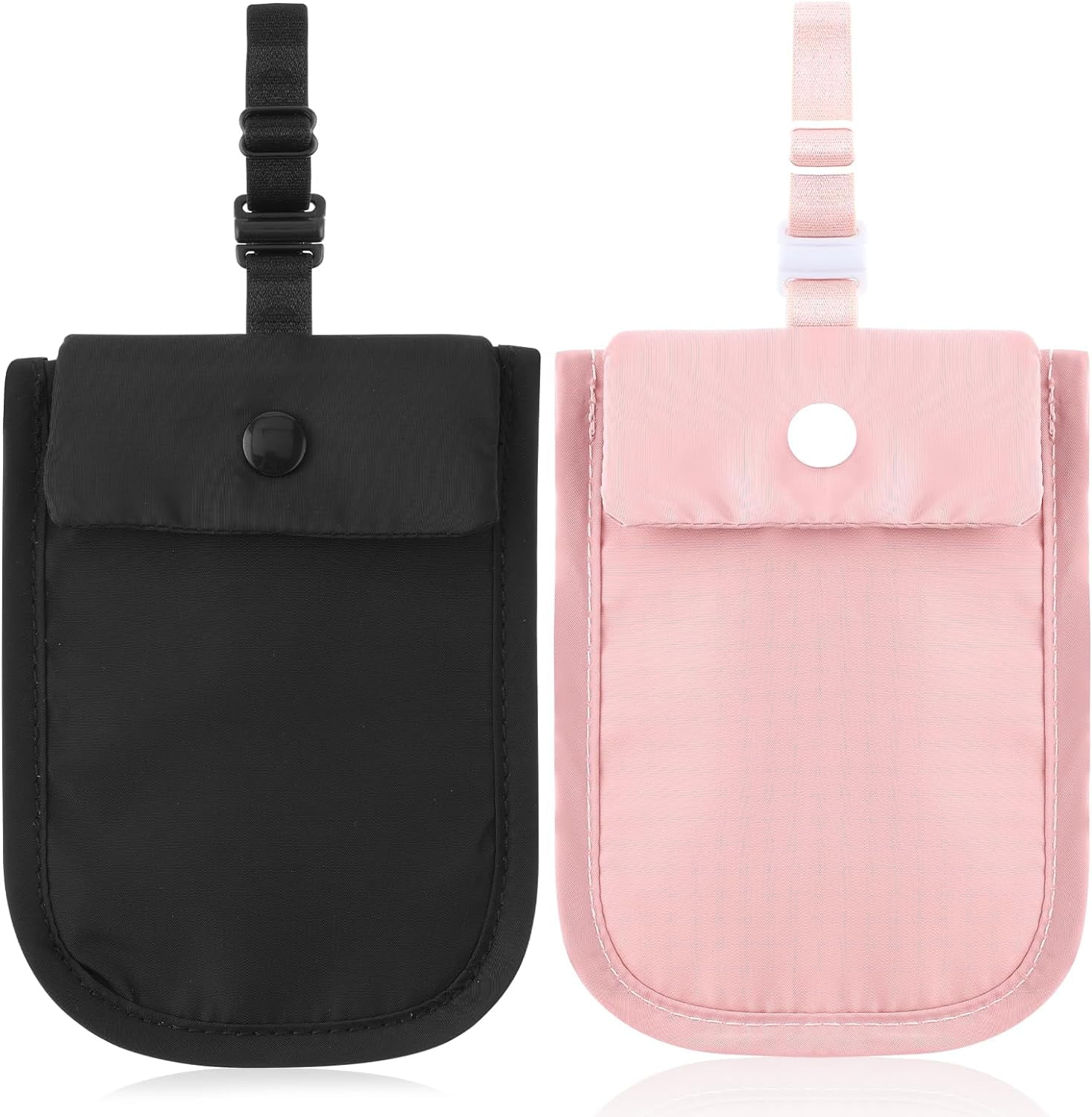 2 pieces Women's Travel Bra wallet, hidden underwear travel bra wallet ...