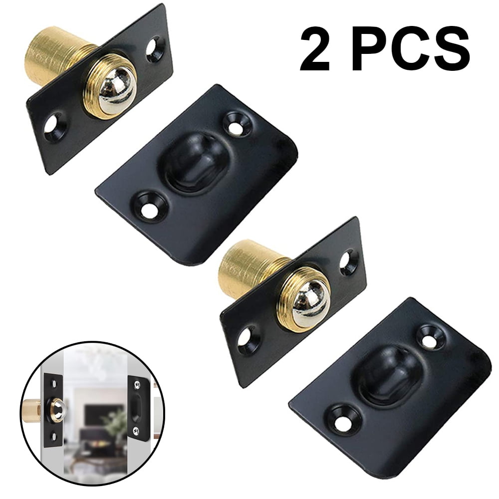 2 pieces cabinet door ball catch, stainless steel adjustable roller ...