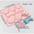 2 pieces dog bone cat paw DIY baking mold pet biscuit cartoon chocolate ...