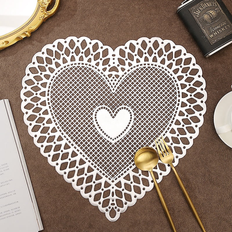 2 pieces (mats only) Diamond love design Valentine's Day love PVC ...
