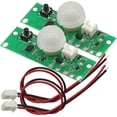2 pieces of 3.7 solar panel control sensor night light module ...