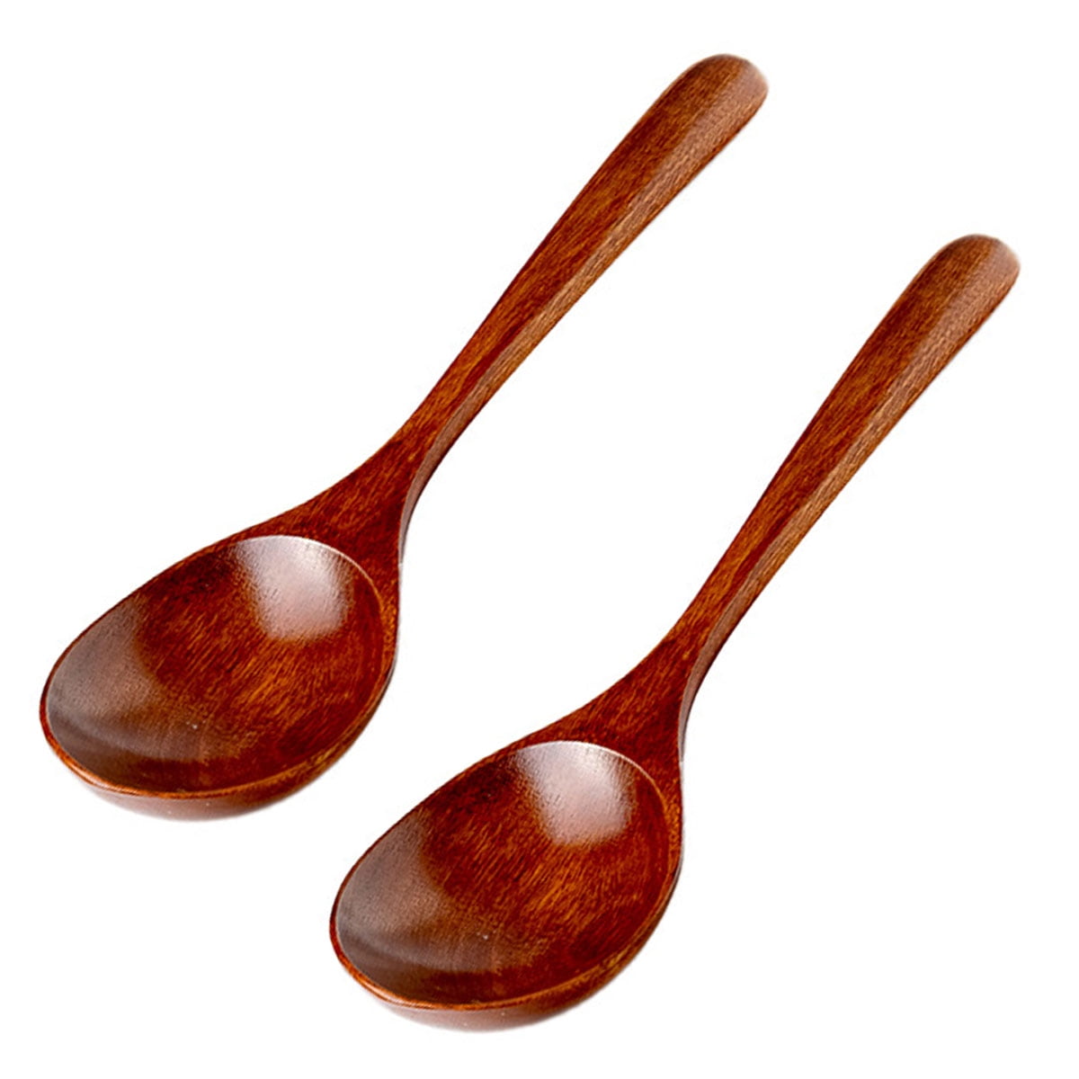2 pieces of Japanese wooden ramen spoon-soup spoon-pho spoon-porridge ...