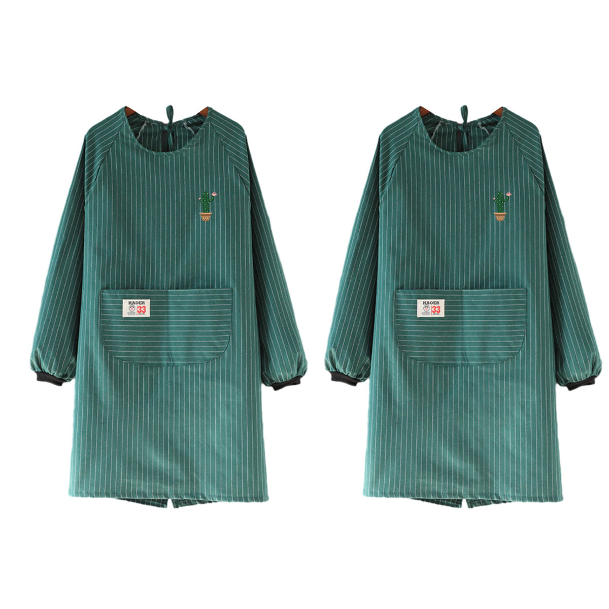 2 pieces of household overalls, adult long-sleeved aprons, restaurant ...