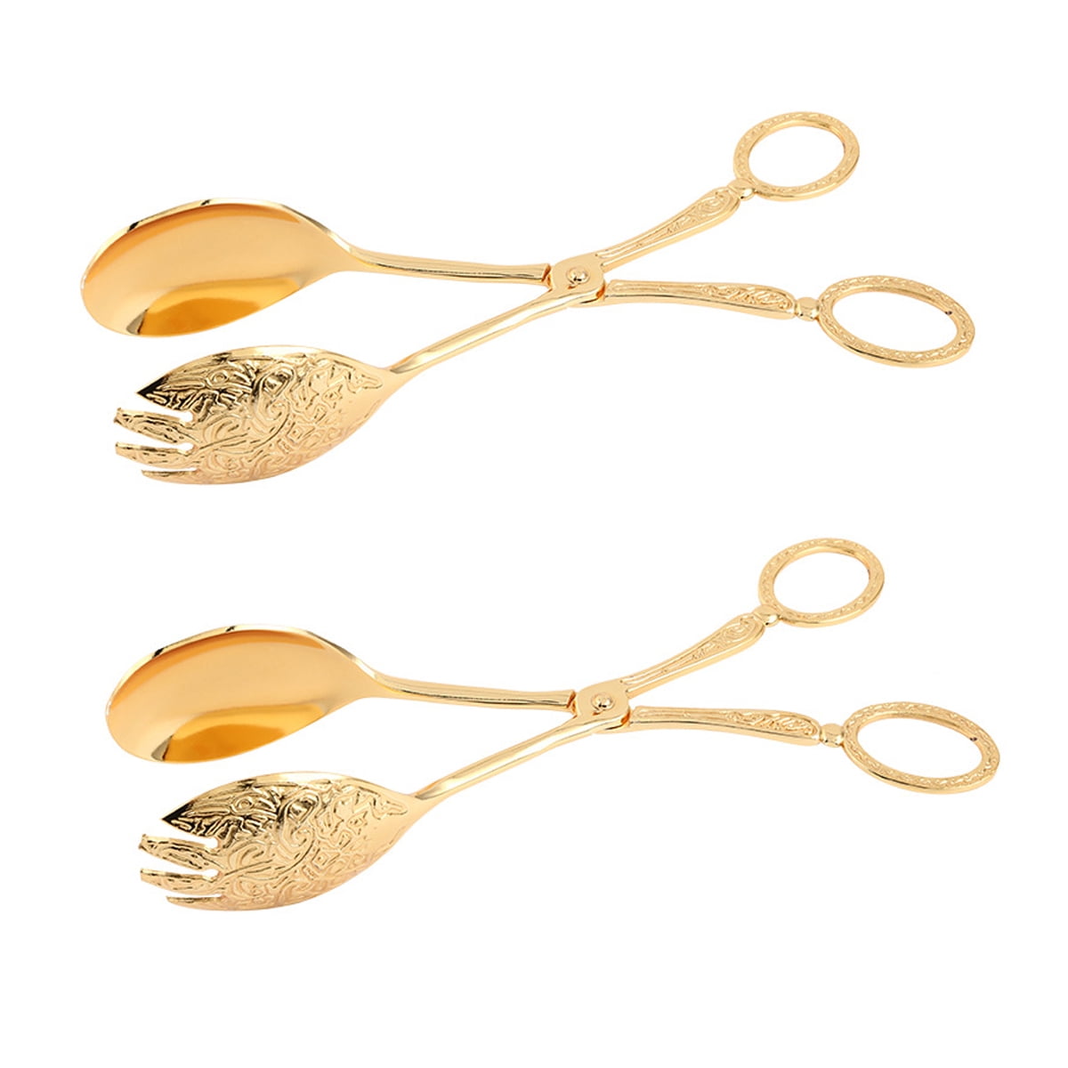 2 pieces of pastry tongs, zinc alloy kitchen tongs, bread, cake, salad ...