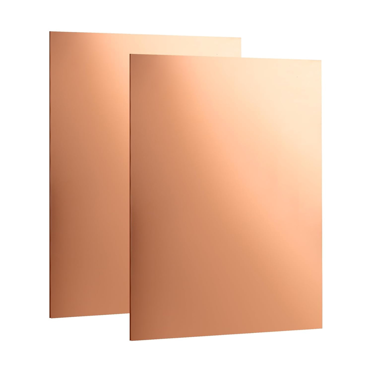 2 pieces of pure copper sheet 812 inches 24 gauge/0.5 metal copper ...