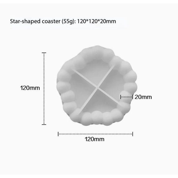 2 pieces tray jewelry storage tray bubble coaster mold DIY glue mat ...