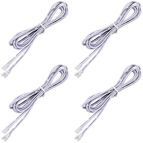 2-pin Extension Cable Under Cabinet LED Lighting Kit, White Cords, 5 ...