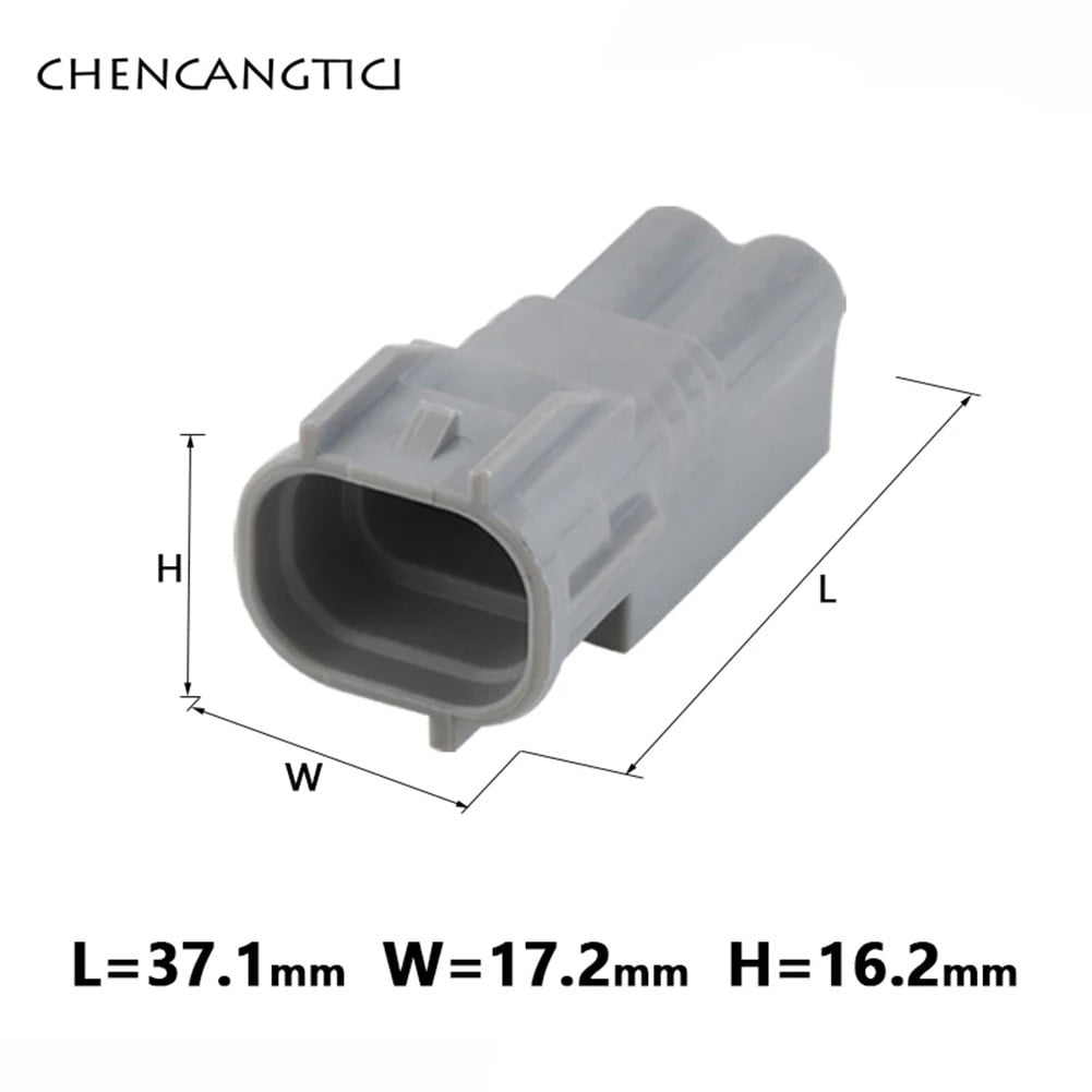 2-pin male and female car connector reverse plug suitable for 6189-0031 ...