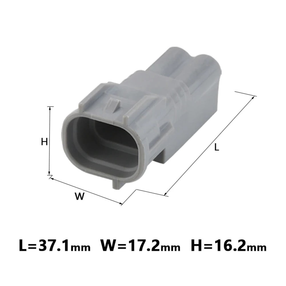 2-pin waterproof connector for car male and female fuel injector plug ...
