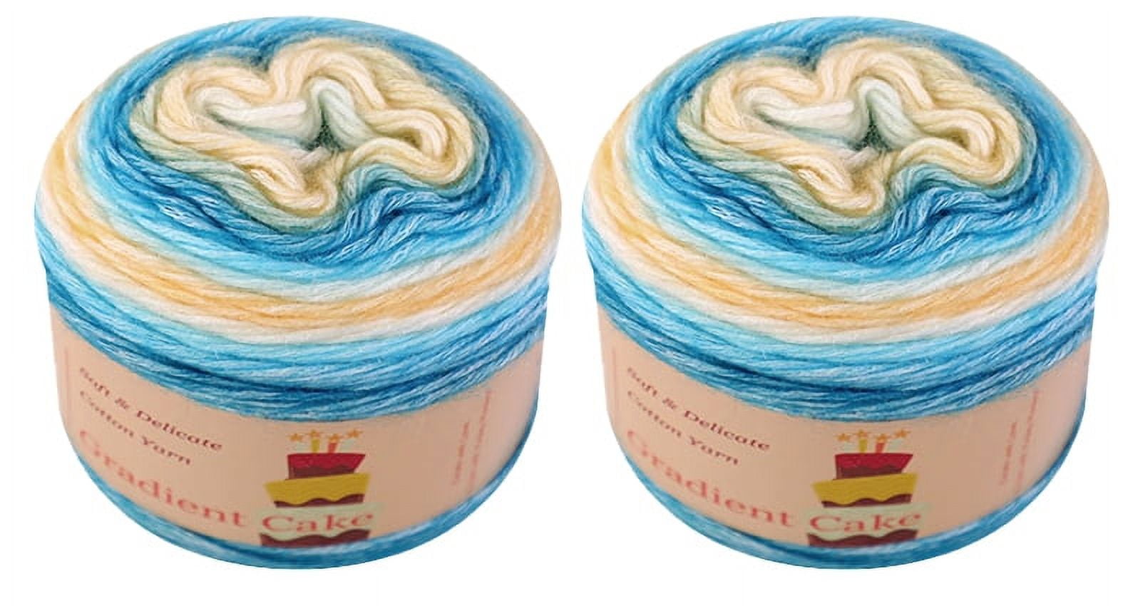 2-pk Gradient Cake Cotton Yarn Ball by Yonkey Monkey (1152) - Walmart.com