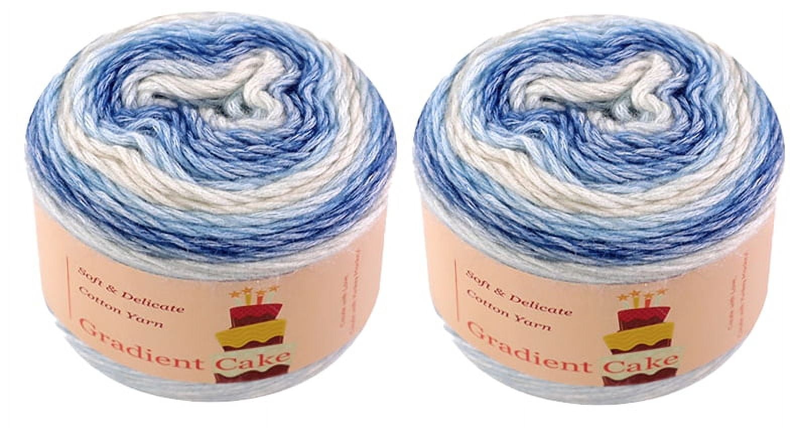 2-pk Gradient Cake Cotton Yarn Ball by Yonkey Monkey (1163) - Walmart.com