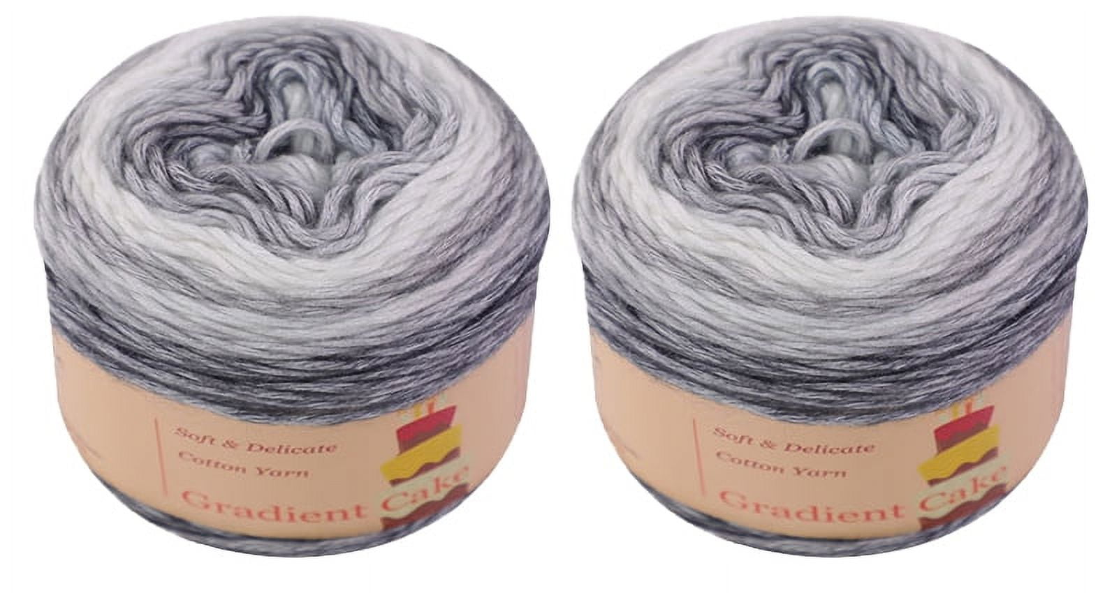 2-pk Gradient Cake Cotton Yarn Ball by Yonkey Monkey (1166) - Walmart.com