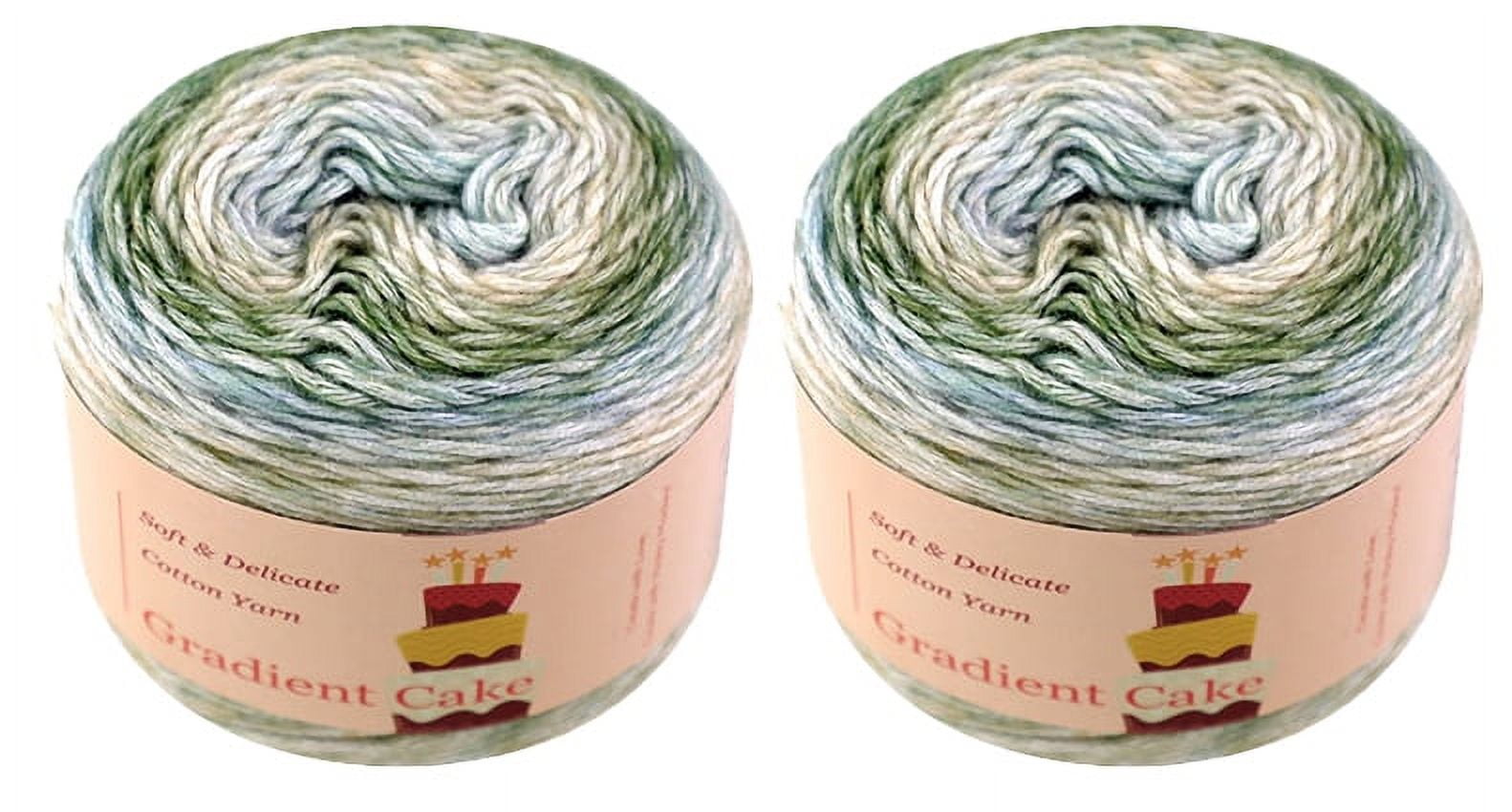 2-pk Gradient Cake Cotton Yarn Ball by Yonkey Monkey (1167) - Walmart.com