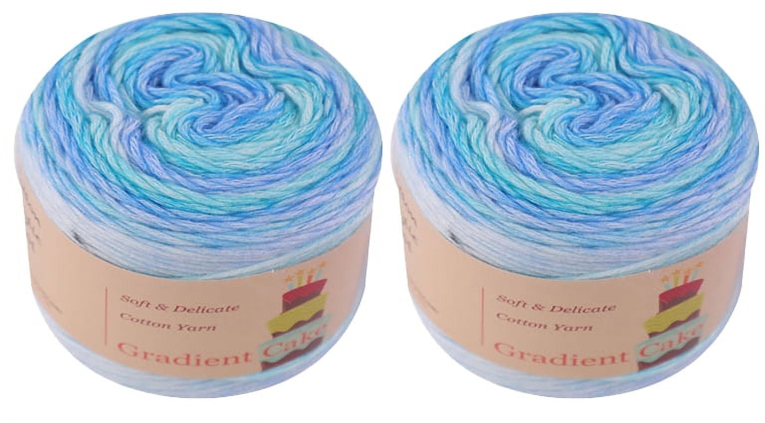 2-pk Gradient Cake Cotton Yarn Ball by Yonkey Monkey (1172) - Walmart.com