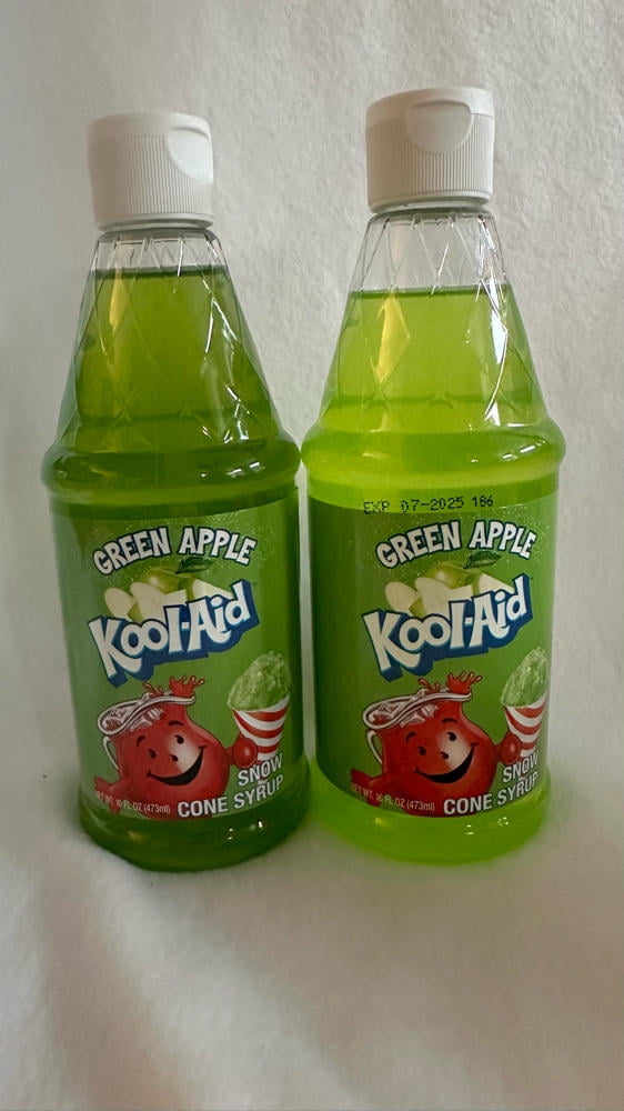 2 pk Kool-Aid KASCSYRP16GA 16-Oz. Snow Cone Syrup, Green Apple ...