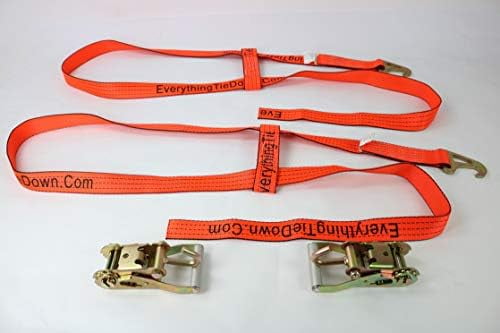 2 pk Orange TECNIC Wheel Lift Straps, Finger Hook Ratchet, Jerr-Dan MPL ...