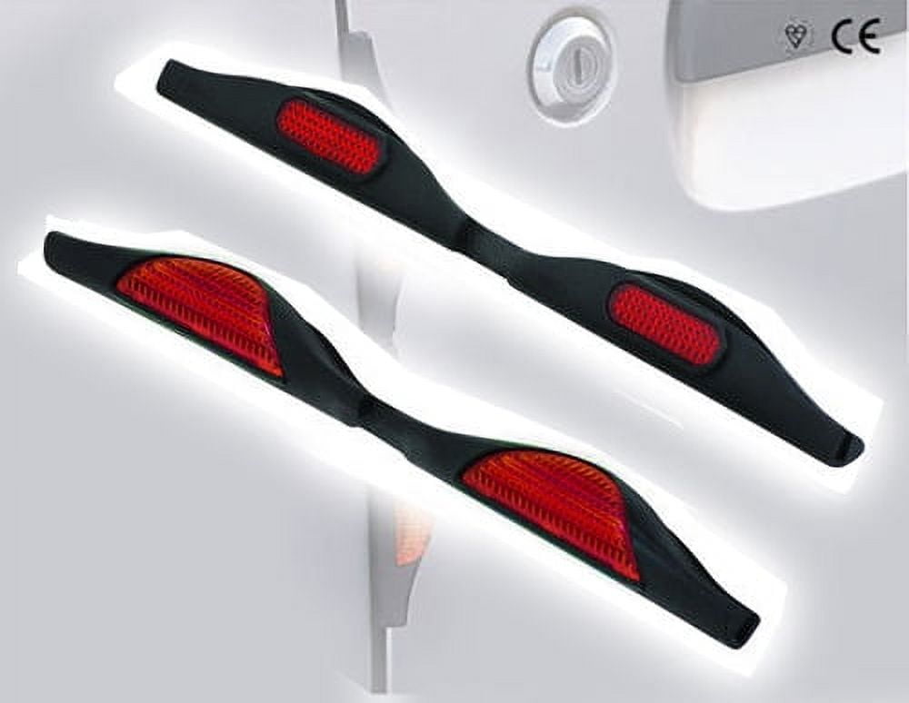 2/pk Universal Car Automotive Door Guard Red Reflective SAFETY Edging ...