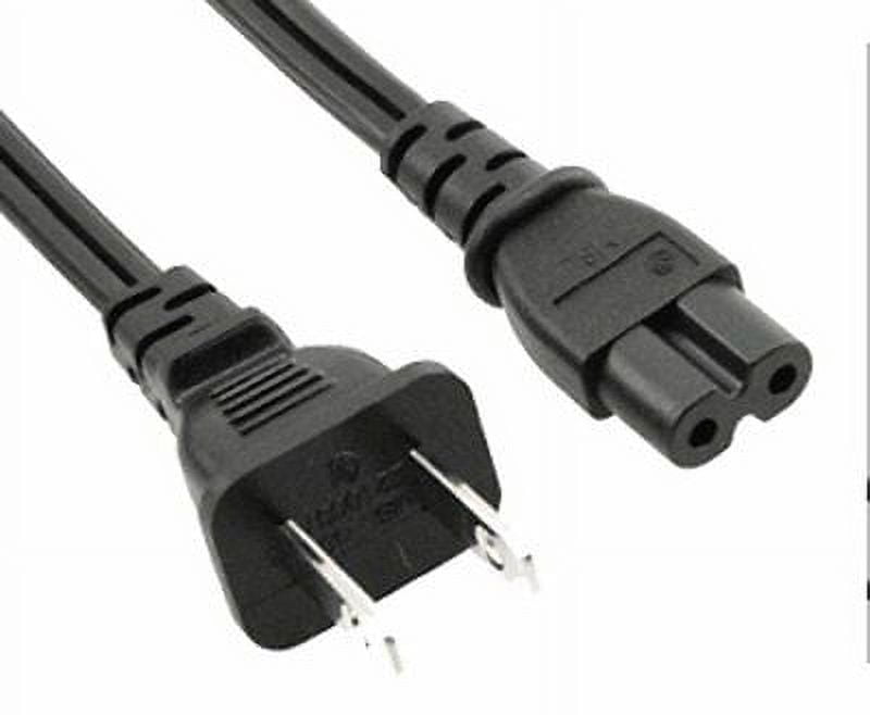 2-prong AC Power Supply Cord Cable Adapter (6ft) - Walmart.com