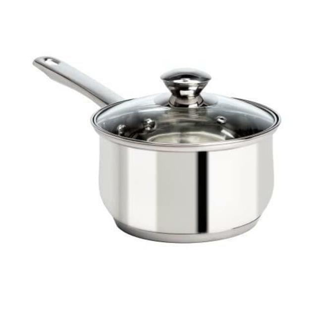 2 qt. Stainless Steel Saucepan with Glass Lid, Silver - Walmart.com
