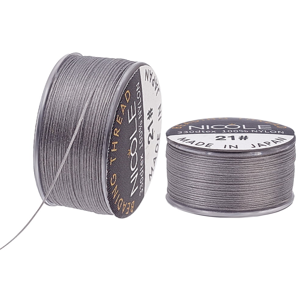 2 roll Nylon Beading Thread Seed Bead Thread Nylon String for Jewelry ...
