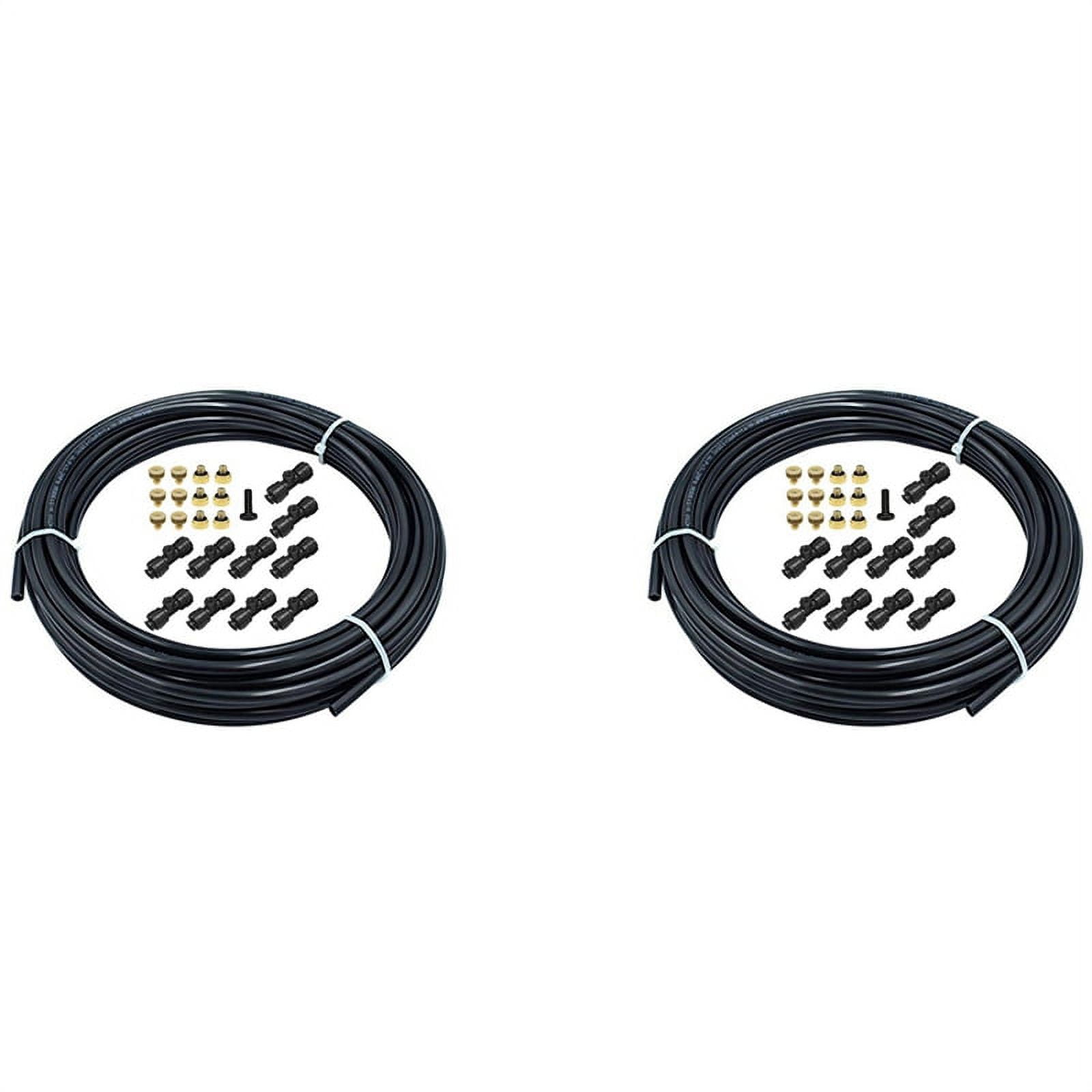 2 set 1/4 Inch -Lock Misting Nozzles Kit Fog Nozzles for Patio Misting ...