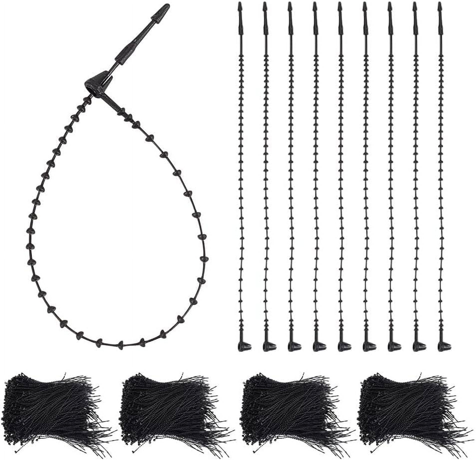 2 set 2000 pcs Snap Lock Pin Tag Fasteners Adjustable Beaded Loop Tie Plastic Paper Prices Tag ...