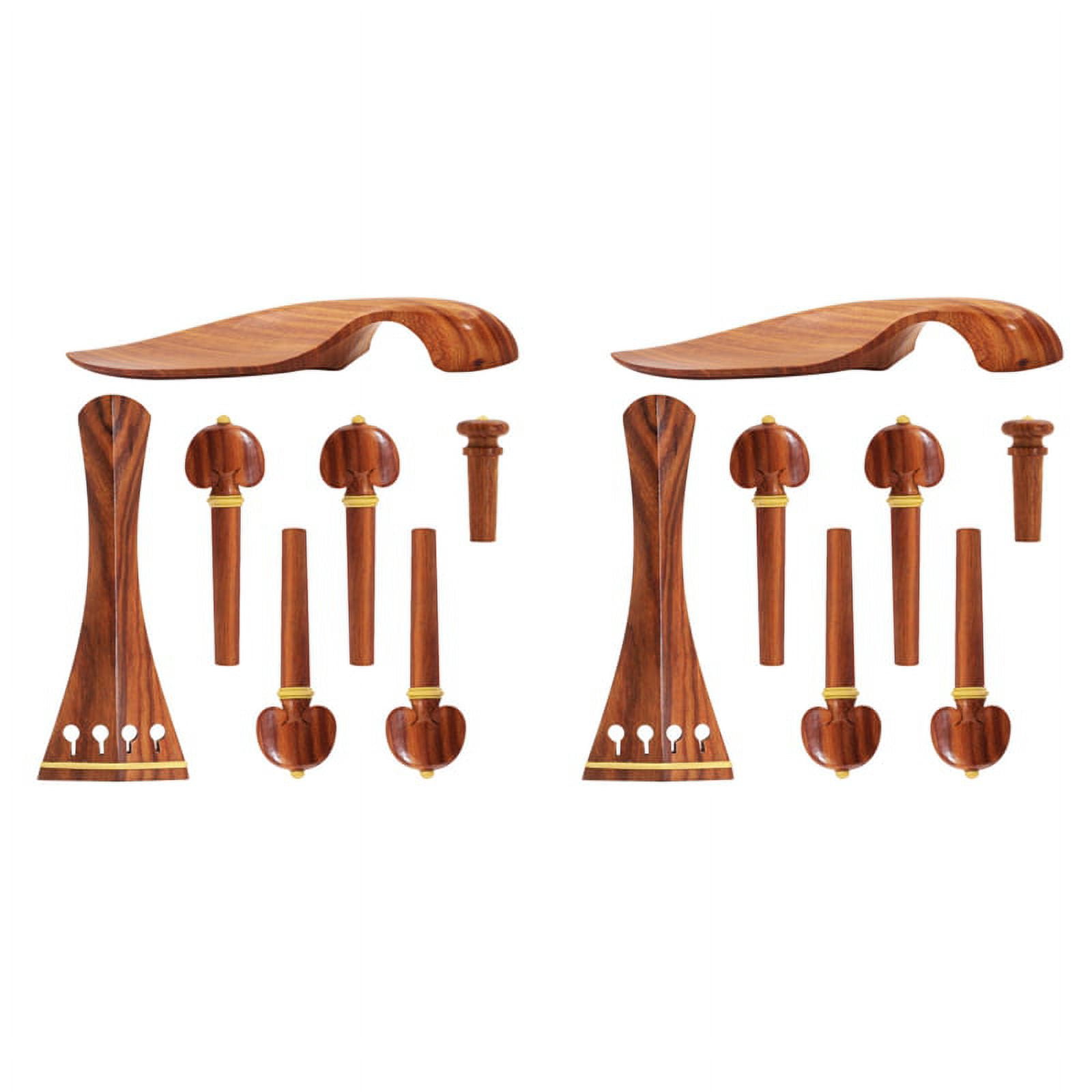 2 set 4/4 Violin Kit Full Size Violin Accessories Rosewood Violin Peg ...