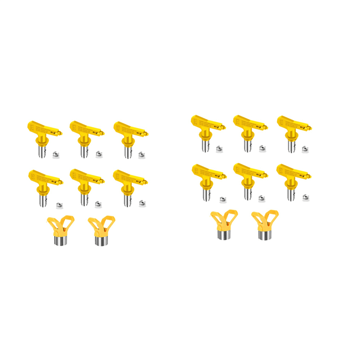 2 set Airless Paint Nozzles Set,Reversible Spray Tips Airless Paint ...