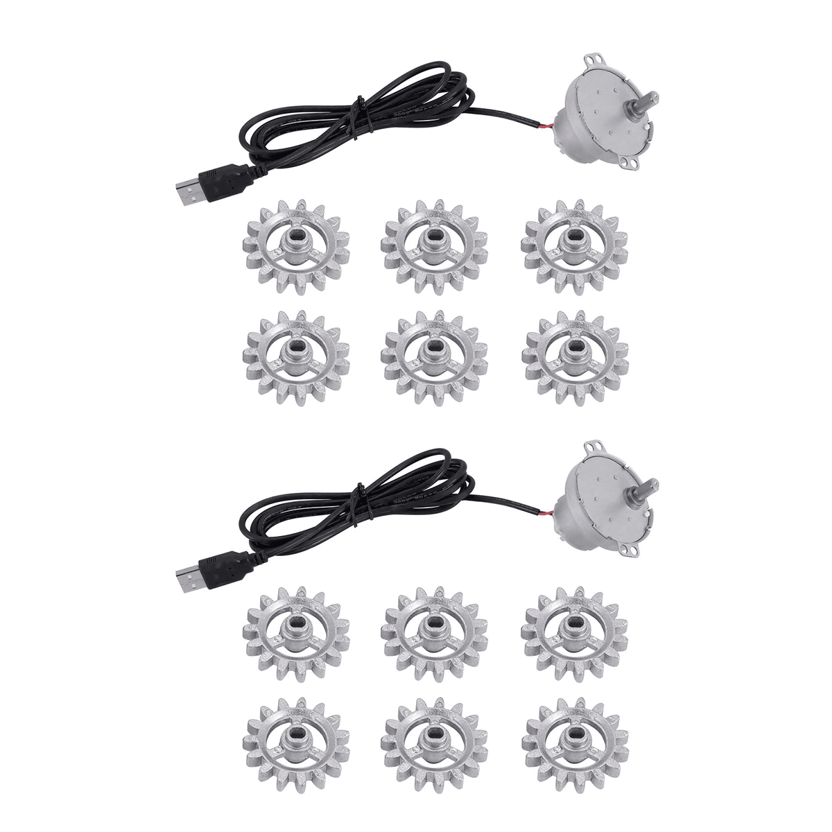 2 set Automatic Rotisserie Grill Tools Metal BBQ Rotary Frame Gear with ...