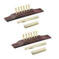 2 set Bridge Pins/Saddle/Nut Abalone Dots for Acoustic Guitar - Red ...