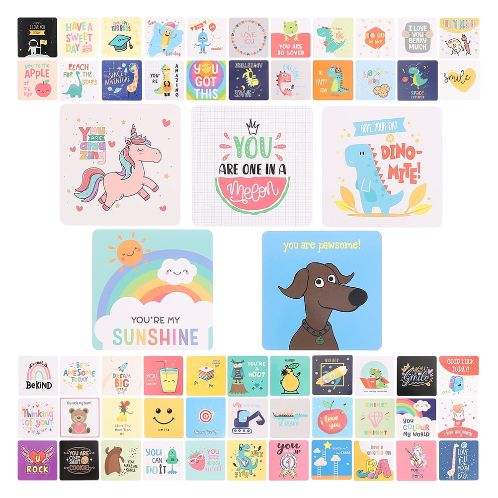 2 sets Lunch Box Note Motivational and Inspirational Bento Cards ...