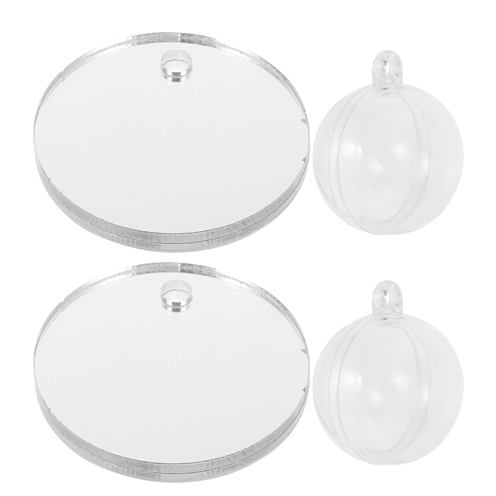 2 sets of Aquarium Outer Suction Cup Mirror Betta Training Acrylic ...