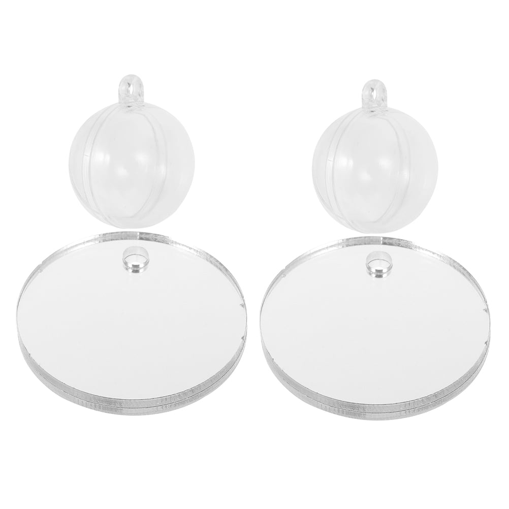 2 sets of Aquarium Outer Suction Cup Mirror Betta Training Acrylic ...