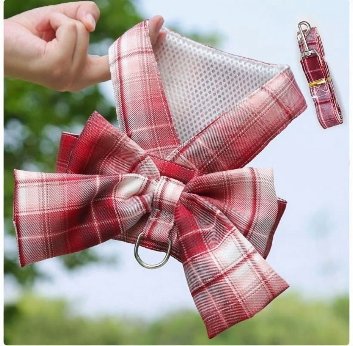 2 sets of high-quality fabric harnesses with leashes for walking dogs ...