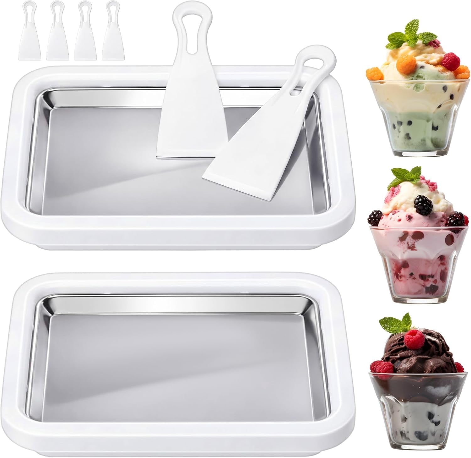 2 sets of instant ice cream roller makers for home-made ice cream ...