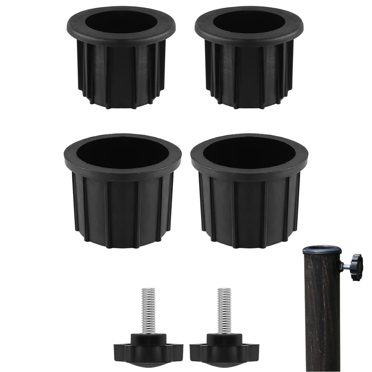 2 sets of umbrella bracket components, including umbrella screws ...