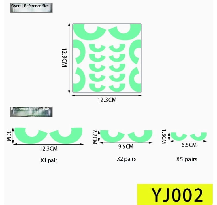 2 sheets of glow-in-the-dark eyes party decoration stickers fluorescent ...